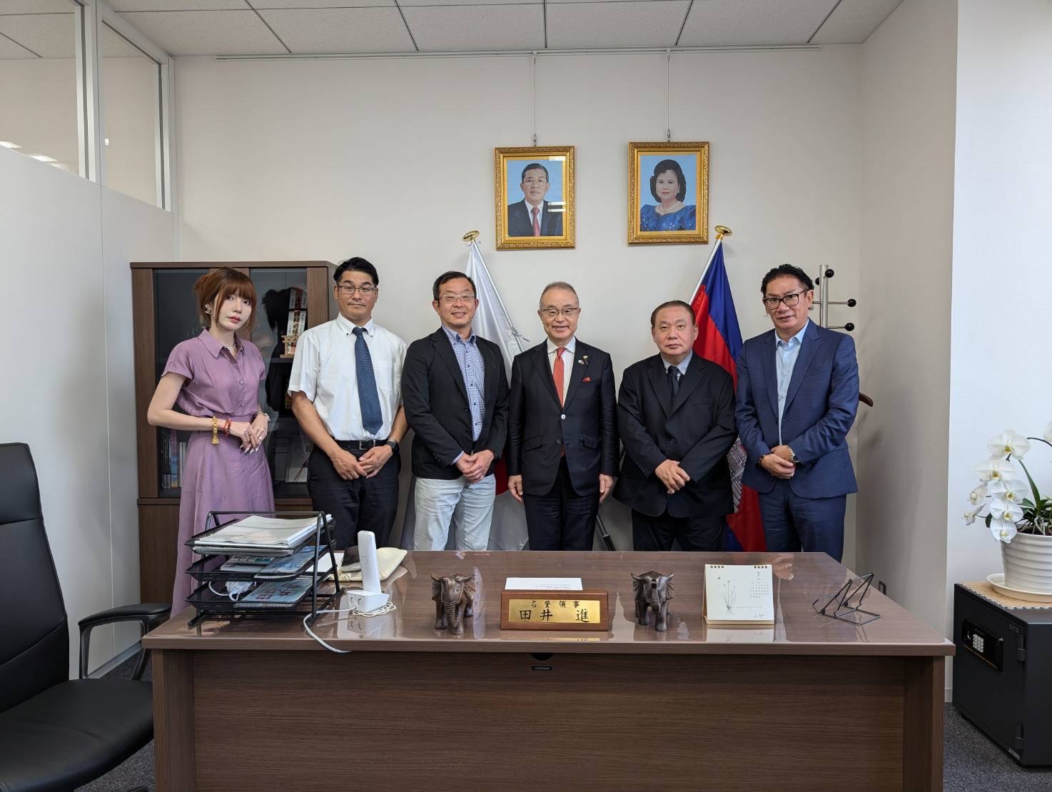 ㈱リアムウィンド様 在仙台カンボジア王国名誉領事館へご案内 - JATIC | 一般財団法人 日本先端技術国際インフラ協力機構